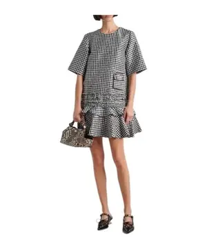 GANNI Ruffled Minidress