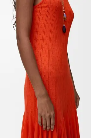 Loewe Ajouré Pointelle Jacquard Dress