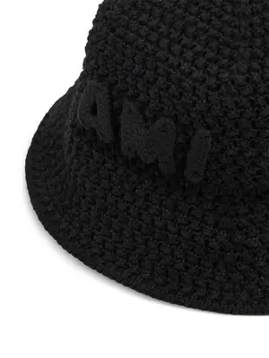 AMI Paris Logo Patch Bucket Hat
