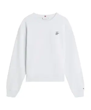 Tommy Hilfiger Logo Embroidery Terry Sweatshirt - Dawn Blue