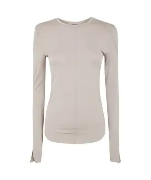 THOM KROM Long-sleeved T-shirt - Stone