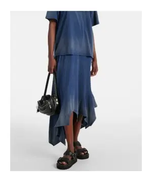 Acne Studios Debossed Leather Platform Sandals