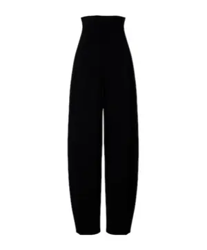 Alaïa Barrel-leg Pants - Black