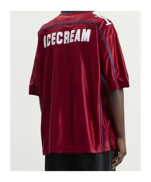 ICECREAM Logo-print V-neck T-shirt
