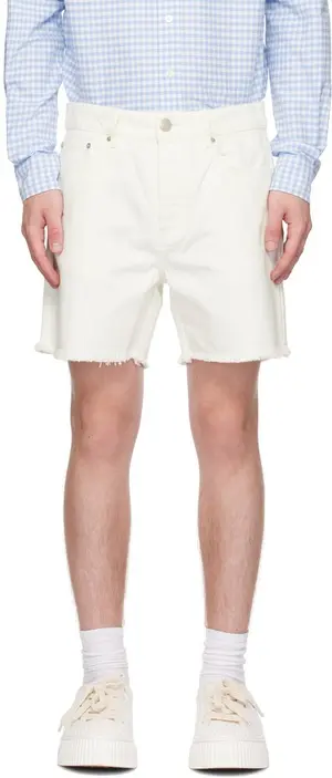 AMI Paris Mid-waisted Denim Shorts