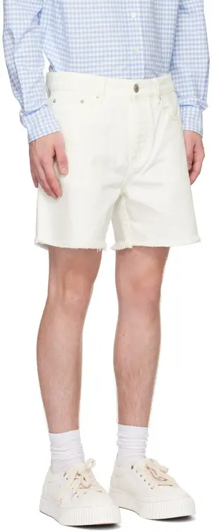 AMI Paris Mid-waisted Denim Shorts