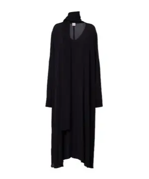 TOTEME Tie-neck Maxi Dress - Black