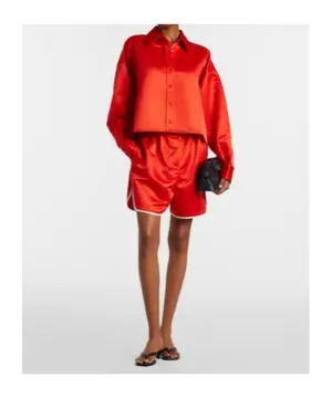 THE FRANKIE SHOP Adia Satin Shorts