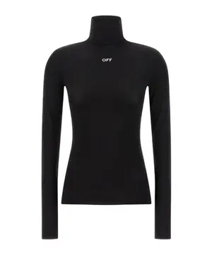 Off-White Off Stamp High Neck Top - Black