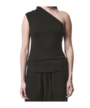 THOM KROM One Shoulder Top - Black