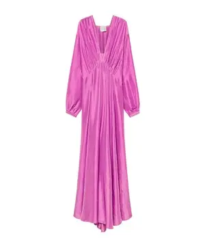 FORTE_FORTE V-neck Dress - Burlesque