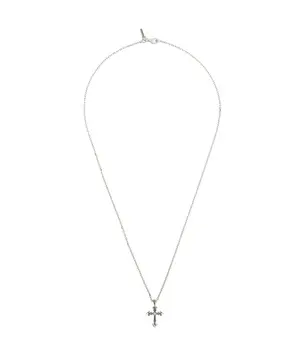 Emanuele Bicocchi Fleury Cross Pendant Necklace - Silver