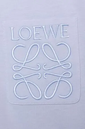 Loewe Logo Embroidered Crewneck T-shirt