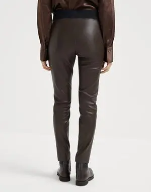 Brunello Cucinelli Stretch Leather Leggings