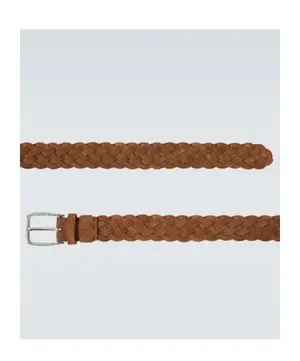 Brunello Cucinelli Braided Suede Belt