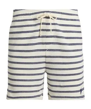 Polo Ralph Lauren Striped-pattern Drawstring Shorts - White