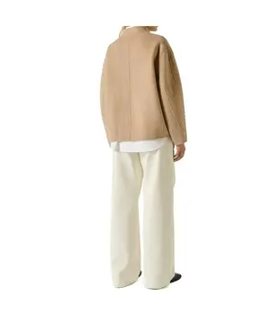 Soeur Short Windsor Coat In Double-faced Wool