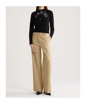 PATOU Logo-intarsia Crewneck Jumper