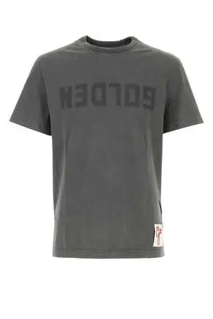 GOLDEN GOOSE Dark Grey Cotton T-shirt - Gray