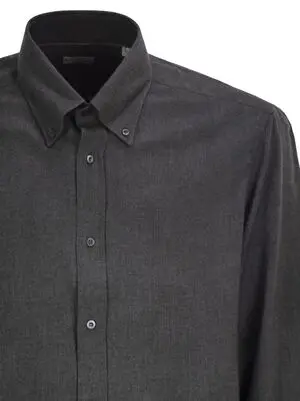 Brunello Cucinelli Cotton And Lyocell Button-down Shirt - Multicolor