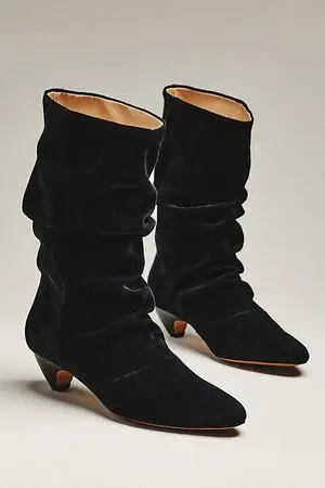 SILENT D Heidi Scrunch Boots - Black