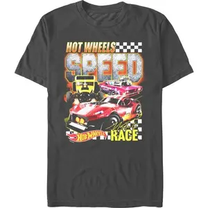 HOT WHEELS Speed Made To Race Short Sleeve Graphic T-shirt - Charcoal
