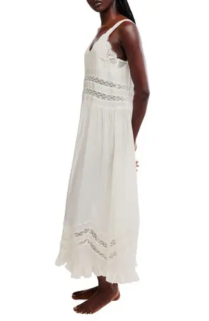 Free People Voile And Lace Midi Dress