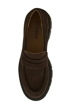 Blondo Kisha Waterproof Penny Loafer - Java Suede