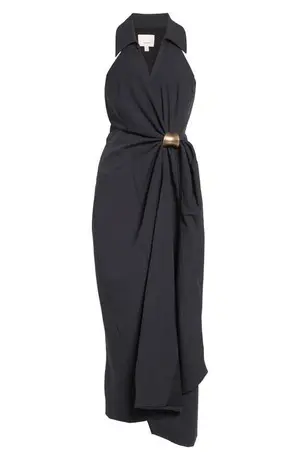 Cinq À Sept Bangle Enez Halter Midi Dress