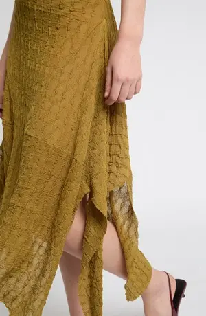 MUSE ASSEMBLY Hanky Hem Midi Bandeau Dress