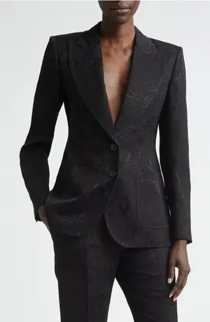 Etro Tonal Floral Paisley Jacquard Jacket