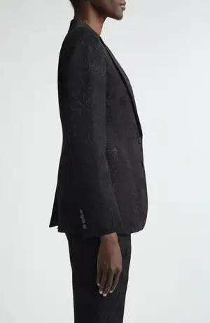 Etro Tonal Floral Paisley Jacquard Jacket