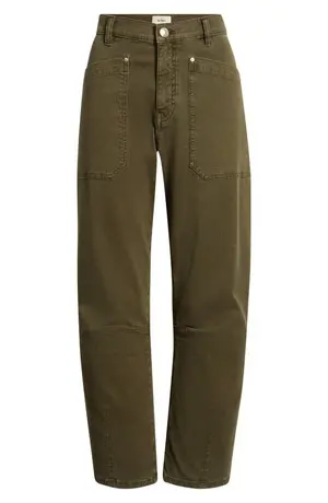 DL1961 Bilie Barrel High Rise Twill Pants - Pine