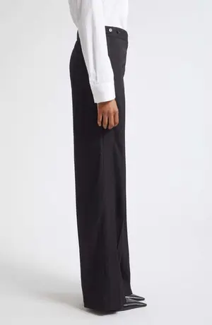 Stella McCartney Slim Fit Wool Tuxedo Pants