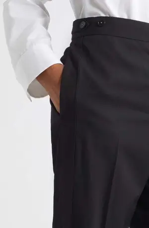Stella McCartney Slim Fit Wool Tuxedo Pants