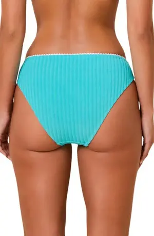 Solid & Striped The Daphne Ribbed Bikini Briefs By - Azul