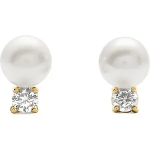 Kate Spade New York Imitation Pearl And Cubic Zirconia Stud Earrings - Cream Multi