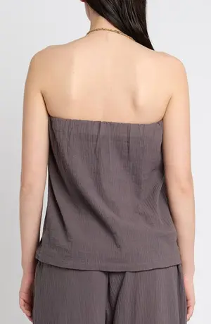 MUSE ASSEMBLY Asymmetric Hem Bandeau Top