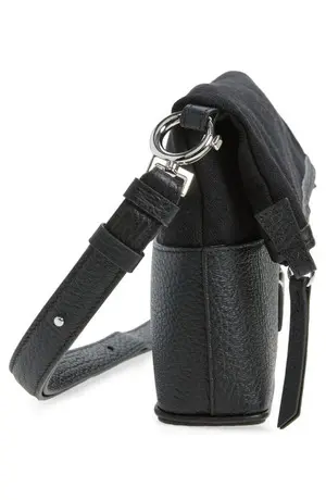 MAISON MARGIELA 5ac Hobo Bag In Canvas And Leather