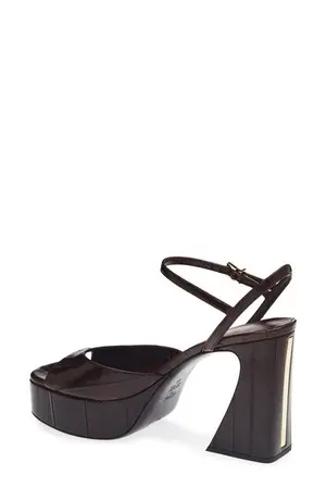 Fendi Arco Platform Sandal - Brown