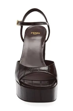 Fendi Arco Platform Sandal - Brown