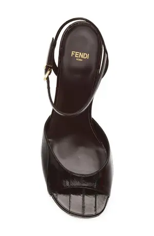 Fendi Arco Platform Sandal - Brown