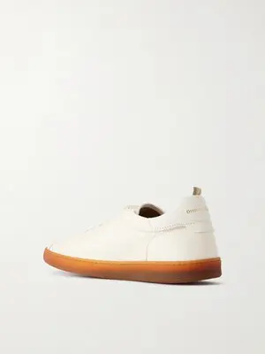 Officine Creative Ginnasio 003 Grained Leather Sneakers - White