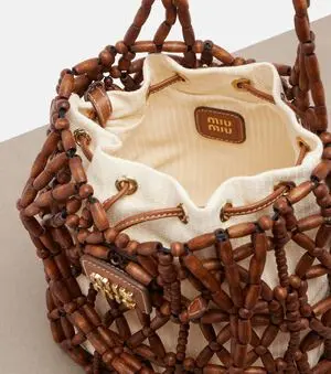 Miu Miu Beaded Bucket Bag