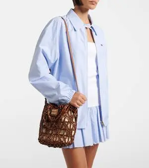 Miu Miu Beaded Bucket Bag