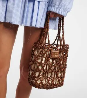 Miu Miu Beaded Bucket Bag
