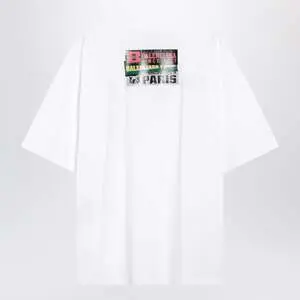 Balenciaga Bumper Stickers Medium-fit Cotton T-shirt