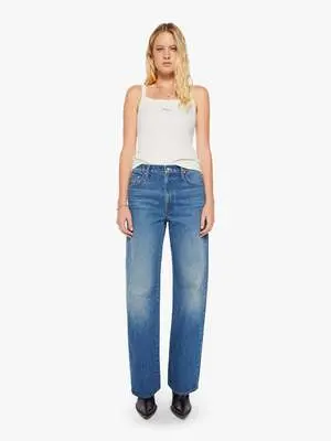MOTHER The Dodger Flood Green Thumb Jeans - Blue