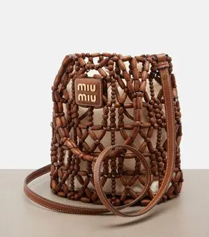 Miu Miu Beaded Bucket Bag