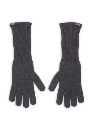 MAISON MARGIELA Gloves Wool Dark Grey Melange - Gray